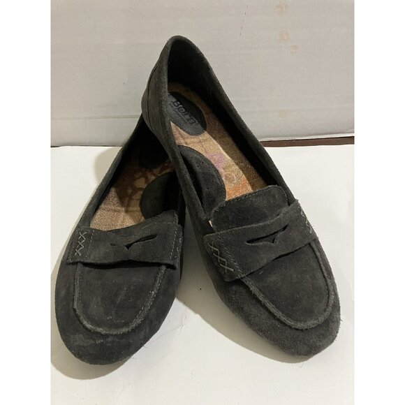 Born | Shoes | Born Women Size 95 Gray Suede Leather Loafer Moccasin ...